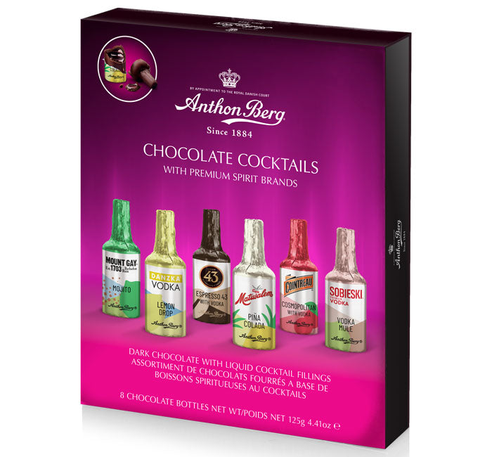 Anthon Berg Cocktail Bottles 8pc Gift Box – Sweet Memories Vintage Tees ...