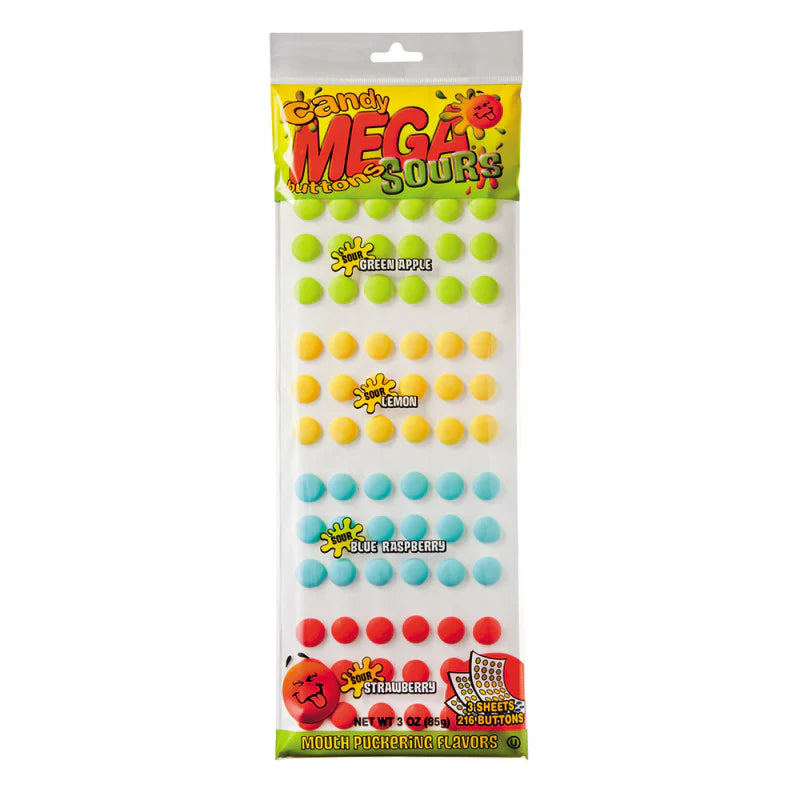 Sour Mega Buttons – Sweet Memories Vintage Tees & Candy