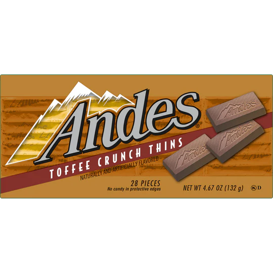 Andes Toffee Crunch 4.67oz – Sweet Memories Vintage Tees & Candy